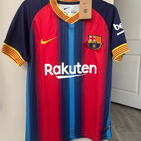 Nike | Other | Lamine Yamal Fc Barcelonas Jersey Nike Fcb Red And Blue ...